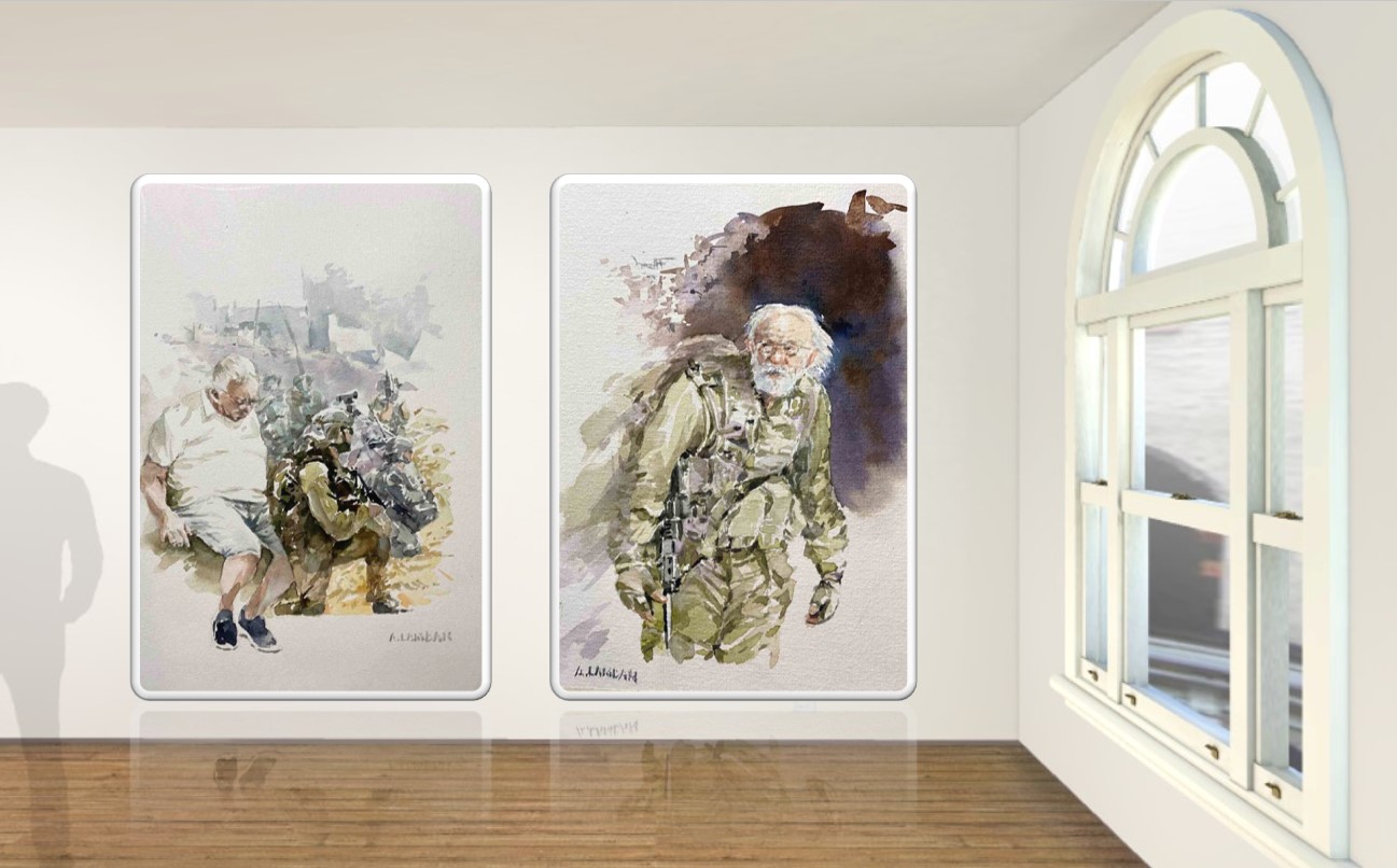 War diary by the artist - Arie Lamdan 2023-2024 ISRAEL - World Virtual ...